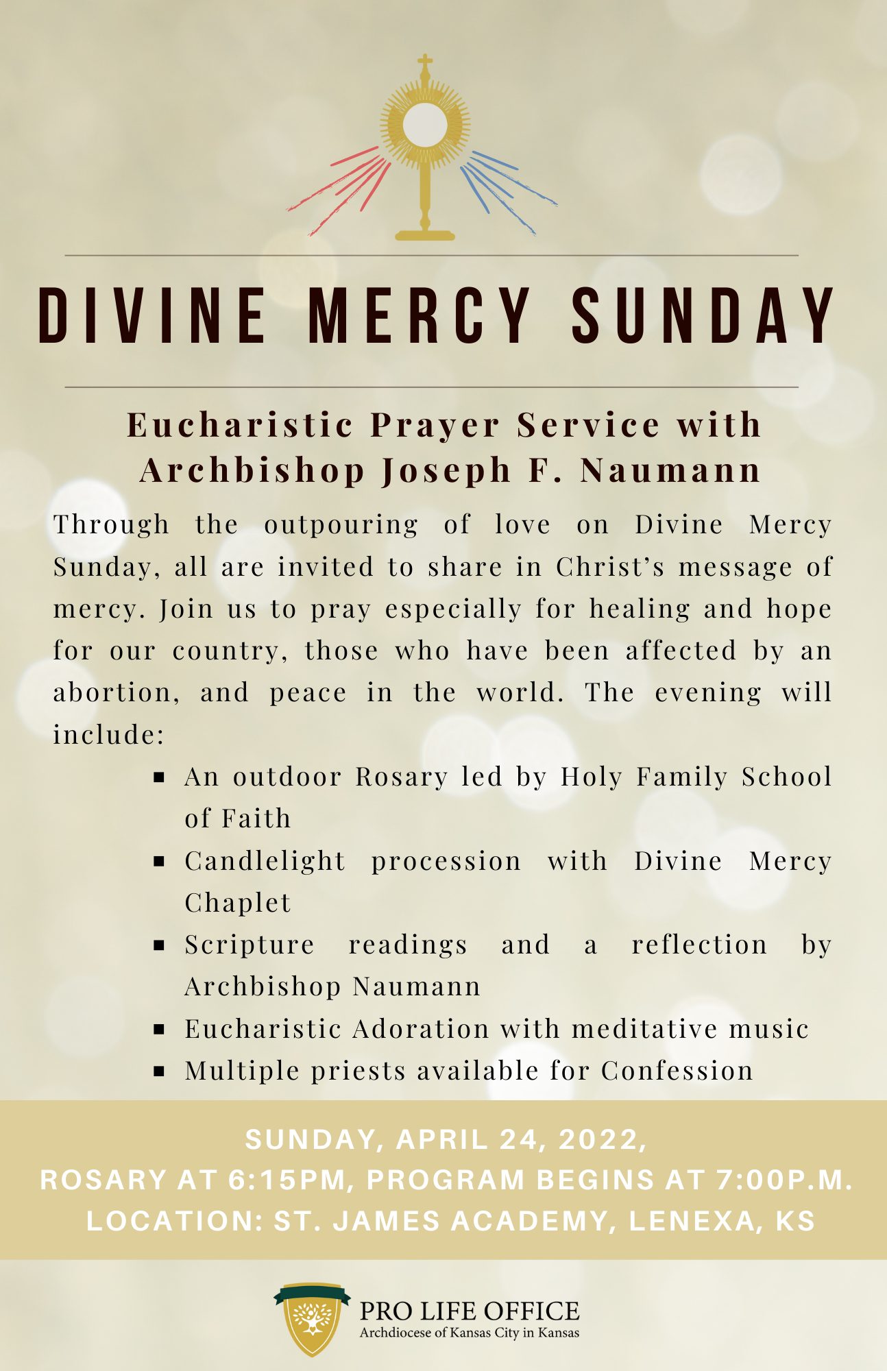 Divine Mercy Sunday at St. James Academy - Archdiocese of Kansas City ...