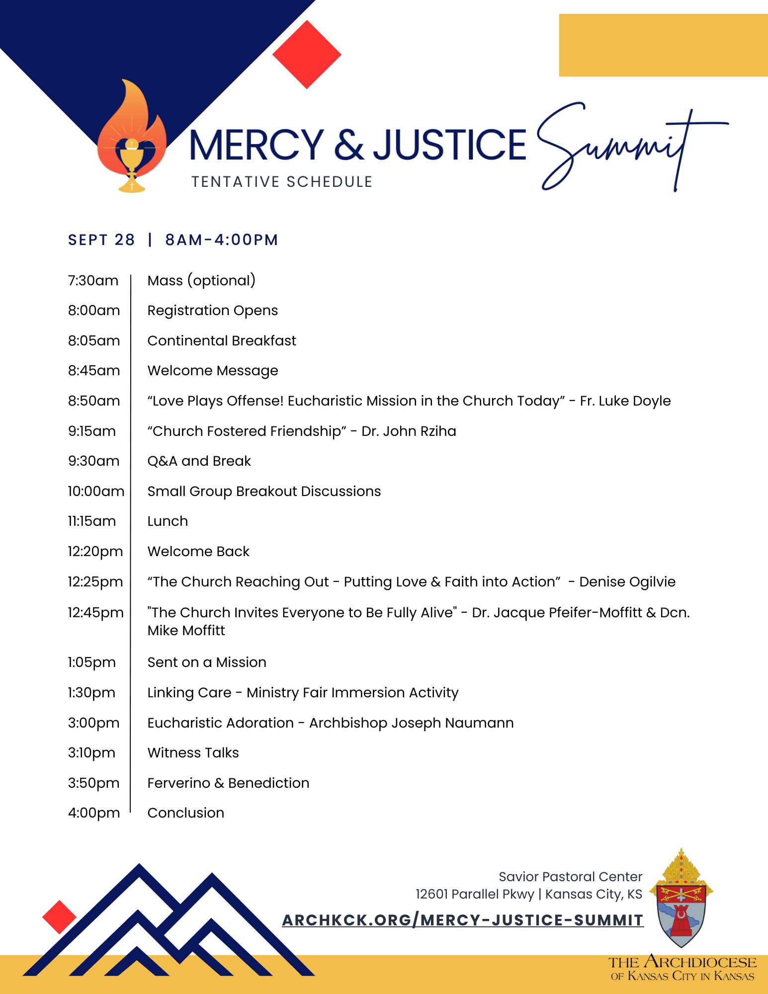 Mercy & Justice Summit - Archdiocese of Kansas City in Kansas